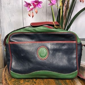 Lladro | Bags | Lladro Vintage Leather Crossbody Bluegreenred | Poshmark